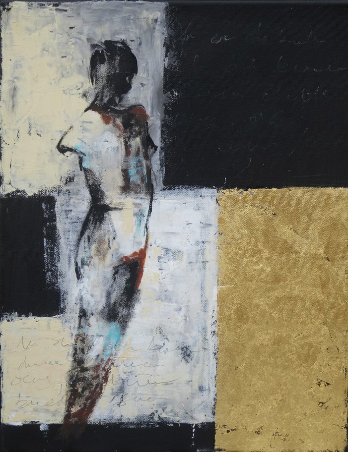 Alexandra Kay Composure I - Abstract Figurative Painting by Alexandra Kay